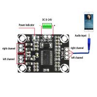 China 2x15W Stereo Class D TPA3110 Amplifier Audio Board 8-24V High Power Private Mold for sale