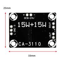 China 2x15W Stereo Class D TPA3110 Amplifier Audio Board 8-24V High Power Private Mold for sale