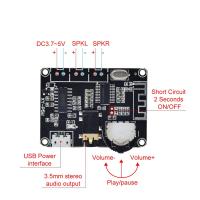 China PAM8406 BT 5.0 DIY Kit Linear Audio Power Amplifier Board DC 3.7-5V Stereo Amplifier Board for sale