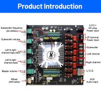 China CA-AS21 2.1 Channel BT Subwoofer Amplifier Audio Board 2*220W+350W 12-24V AMP for sale