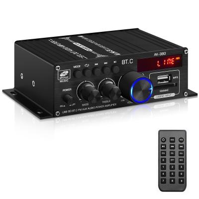 China AK-380 400W Power Amplifier with Bluetooth 5.0 and 2.0 CH HiFi Stereo for Home Audio for sale