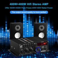China AK-380 400W Power Amplifier with Bluetooth 5.0 and 2.0 CH HiFi Stereo for Home Audio for sale