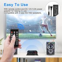 China AK-380 400W Power Amplifier with Bluetooth 5.0 and 2.0 CH HiFi Stereo for Home Audio for sale