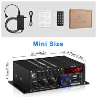 China AK-380 400W Power Amplifier with Bluetooth 5.0 and 2.0 CH HiFi Stereo for Home Audio for sale