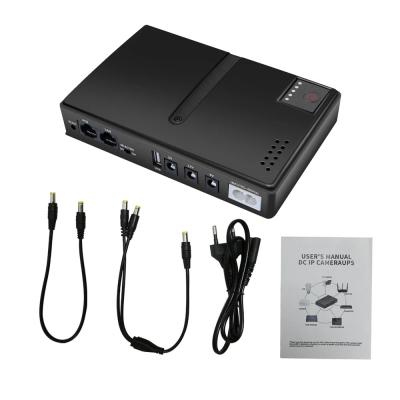 China Mini 10400mAh 36W Uninterruptible Power Supply (UPS) for Router Modem CCTV Security Camera AC DC Configurable Power Source for sale