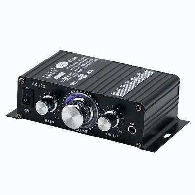 China AK-270 12V 30W+30W 2.0 Channel Bluetooth Power Amplifier for Home Theater for sale