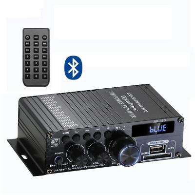 China AK-380 2.0 Channel Bluetooth v5.0 Audio Amplifier with 100-300W Output Power for Home Theater for sale