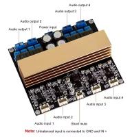 China TPA3255 High-power 4 Channel Class D Digital Amplifier Board with >90% Efficiency for Home DIY Sound Speaker for sale