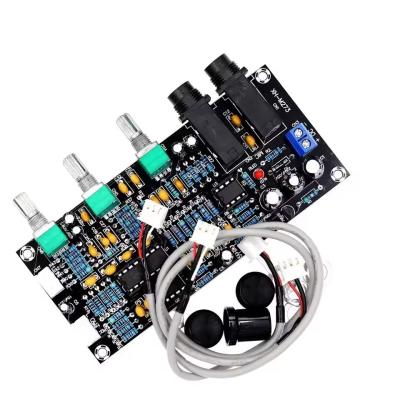 China XH-M273 PT2399 Digital Preamplifier Board 12-24V DC with Stereo Frequency for Karaoke Microphone Control for sale