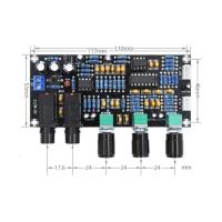 China XH-M273 PT2399 Digital Preamplifier Board 12-24V DC with Stereo Frequency for Karaoke Microphone Control for sale