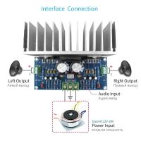 China High-Power Class D Audio Amplifier Board 2*100W TDA7293 Stereo Digital Amp for Speakers AC12-32V for sale