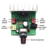 China CA-7377 2.0 Channel Digital Audio Amplifier Module DC12V 2*35W TDA7377 AMP Chip Amplifier Board for sale