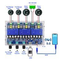 China TPA3116D2 Digital Power Amplifier Board 4 Channel with 50Wx2 100Wx2 Stereo Dual Bass Receiver for sale
