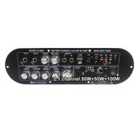 China D1000 2.1 Channel Digital Amplifier Board 50W+50W+100W 12V Subwoofer Power Amplifier with High/Low Tone Control for sale