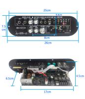 China D1200 2.0 Channel 50W+50W BT Digital Amplifier Board 12V Rechargeable for Car Home DJ Use for sale