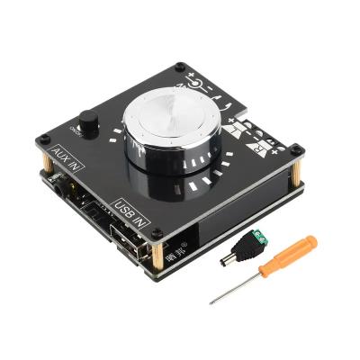 China BT 5.0 Digital Power Amplifier Board 100W*2 Stereo Mini DIY Audio Module with U Disk & AUX Input Support for sale