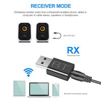China Bluetooth 5.0 Audio Adapter with 10m Transmission Range and Dual Mode for Wireless Audio Streaming for sale