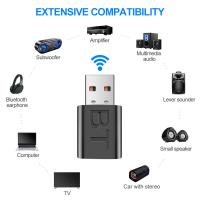 China Bluetooth 5.0 Audio Adapter with 10m Transmission Range and Dual Mode for Wireless Audio Streaming for sale