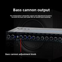 China Hot-Selling 9-Band Car Audio EQ Tuning Crossover Amplifier Factory Source Cross-Border Best-Selling Audio Processor for sale