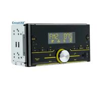 China Creatall 12V Dual-Disk Car MP3 Player Smart for Bluetooth Car Amplifier Radio Colorful Light Aux SD Card Connection 1-Year for sale