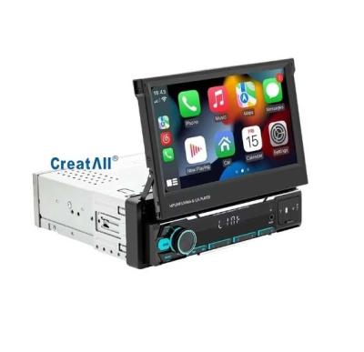 China Creatall 7-Inch Wireless Universal Car MP5 Player Telescopic Single Spindle Dashboard Mounted MP3 Card Slot USB CarPlay for sale