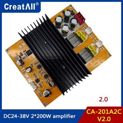 China CA-201A2C V2.0 TPA3251HIFI Digital Amplifier Board 2x200W High-Power Stereo Audio Amplifier with Reverse Power Supply and Overheat Protection for sale