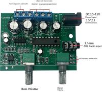 China CA-6625 2.1 Channel Ultra Heavy Bass Digital Amplifier Board Module with 12V Power Supply for DIY Audio Projects for sale