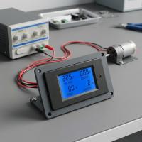 China DC LCD Digital Power Meter Module Voltage Current Energy Monitor Panel Meter 89.6 X 49.6 X 24.4mm Digital Voltage Meter for sale