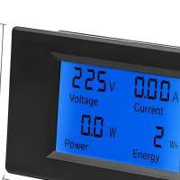 China DC LCD Digital Power Meter Module Voltage Current Energy Monitor Panel Meter 89.6 X 49.6 X 24.4mm Digital Voltage Meter for sale
