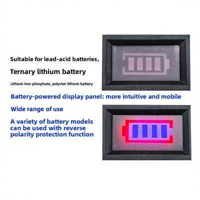 China Second-Tier Battery Level Indicator for Lead-Acid Ternary Lithium Lithium Iron Phosphate Batteries Battery Charge Display Meter for sale