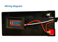China Second-Tier Battery Level Indicator for Lead-Acid Ternary Lithium Lithium Iron Phosphate Batteries Battery Charge Display Meter for sale
