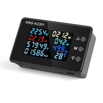 China KWS-AC301 High-Precision Digital Display AC Power Monitor Voltage Meter with Alarm Prompt for sale