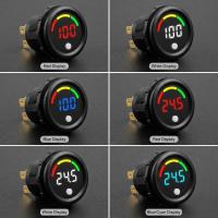 China Waterproof DC 7-100V LED Digital Voltmeter Panel Mount Battery Voltage Indicator for EV Lithium Solar Factory Direct for sale