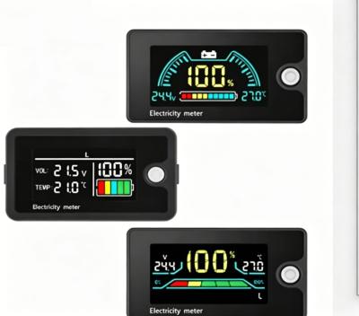 China LCD DC Battery Meter 8-100V for EV Lead-Acid/Lithium Batteries for sale