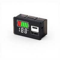 China JX-4829 Dual-USB & Type-C Quick-Charge Power Meter with Voltage Display for sale