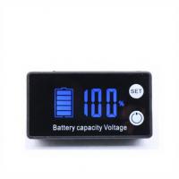 China JX-6133C LCD Voltage Monitor 7-70V DC for 12V Lead-Acid & Ternary Lithium Batteries with Battery Capacity and Percentage Display for sale