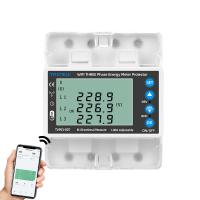 China RMshebei Tuya App-Control Smart Breaker 3-Phase WiFi PV Energy Monitoring 80-380V Auto Reset AC Voltage Imbalance Detection for for sale