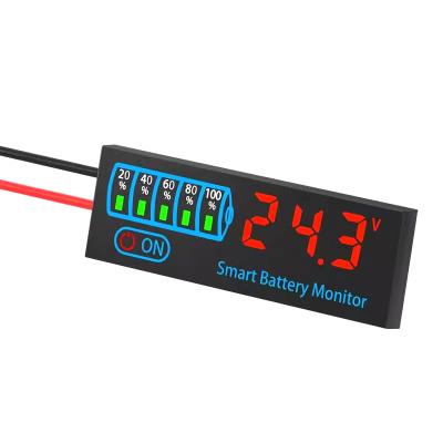 China DC7-55V 3S-14S Battery Level Indicator 12V 24V 36V 48V 18650 Lipo Lithium Board Voltage Tester PCB Base Material Charging Tester for sale