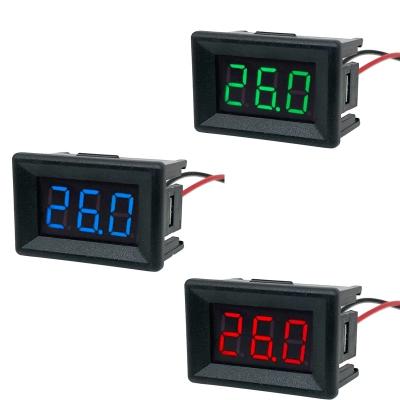 China 0.36 Inch Digital Red LED Display Panel Portable Multimeter Backlit LCD 3-Bits Voltage Meter Voltmeter Tester DC3.5-30V Range for sale