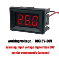 China 0.36 Inch Digital Red LED Display Panel Portable Multimeter Backlit LCD 3-Bits Voltage Meter Voltmeter Tester DC3.5-30V Range for sale
