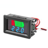 China Waterproof LED Digital Voltmeter Tester 12V-72V Battery Charge Level Indicator Lithium Battery Capacity Electronic Components for sale