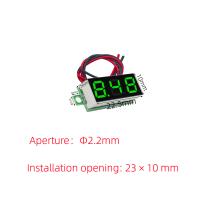 China 0.28 Inch DC LED Digital Voltmeter 0-100V Auto Car Mobile Power Voltage Tester Detector 12V Battery Supply Measures Frequency for sale