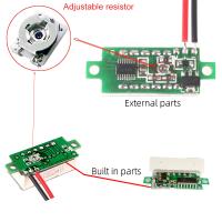 China 0.28 Inch DC LED Digital Voltmeter 0-100V Auto Car Mobile Power Voltage Tester Detector 12V Battery Supply Measures Frequency for sale