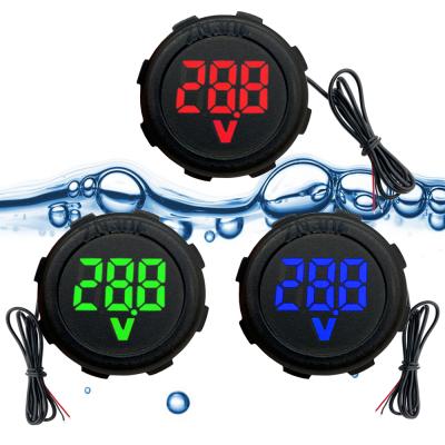 China DC 4-100V LED Digital Display Two-Wire Waterproof Voltmeter Car Voltage Current Meter Volt Detector Tester Electric DIY Supplies for sale