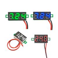 China 0.28inch 0.36inch LED Digital Voltmeter Ammeter Plastic Car Voltage Current Meter Red Volt Detector Tester Monitor Panel for sale