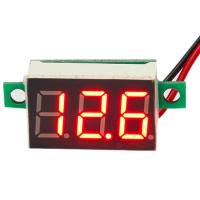 China 0.28inch 0.36inch LED Digital Voltmeter Ammeter Plastic Car Voltage Current Meter Red Volt Detector Tester Monitor Panel for sale