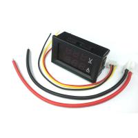 China Mini Digital Panel Meter Tester 100V 10A Dual LED & LCD Display Volt & Current Voltage Detector for DC for sale