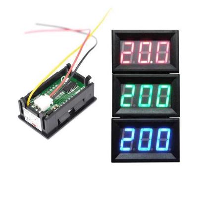 China DC 0-300V 0-200V LED Digital Voltmeter & Ammeter Meter Dual Meter for Voltage & Current Measures Temperature AC Power Supply for sale