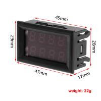 China 0.28'' LED Digital DC Voltmeter Panel LCD Display Amperemeter Analog Temperature Frequency Resistance Meter 10A/50A/100A Range for sale