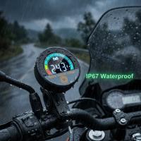 China Waterproof Round LCD Battery Indicator 8-100V DC Power Meter for Lead Acid Lithium EV Golf Cart - Low Voltage Alarm OEM for sale